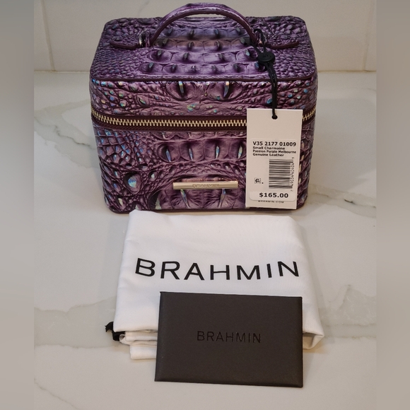 Brahmin | Bags | Brahmin Small Charmaine Passion Purple Melbourne Nwt ...